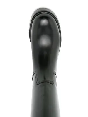FERRAGAMO Gancini 55mm Knee High Boots - Black