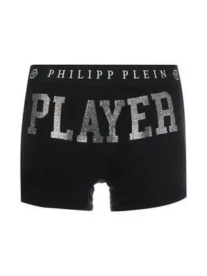 Philipp Plein Tm Graphic-print Boxers - Black