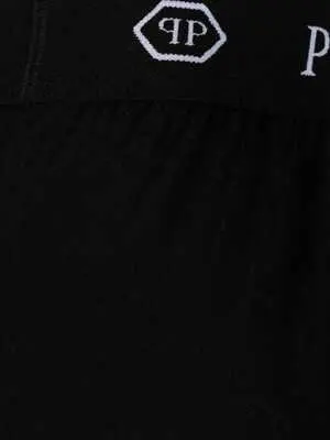 Philipp Plein Tm Graphic-print Boxers - Black