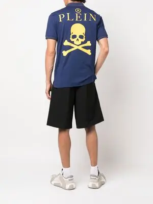 Philipp Plein Short Sleeve Polo Shirt - Blue