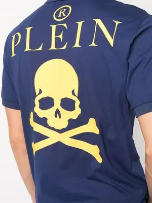 Philipp Plein Short Sleeve Polo Shirt - Blue