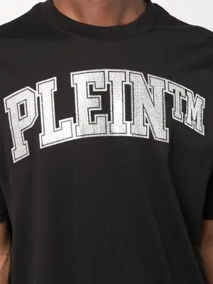 Philipp Plein Stones Logo-print T-shirt - Black