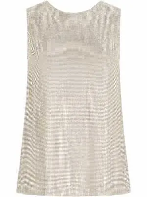 Dolce & Gabbana Rhinestone-embellished Tank Top - Neutrals