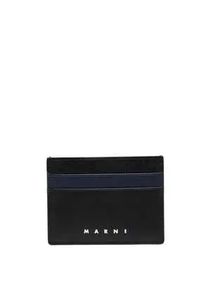 Marni Logo-print Card Holder - Black
