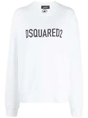 Dsquared2 Logo-print Cotton Sweatshirt - White