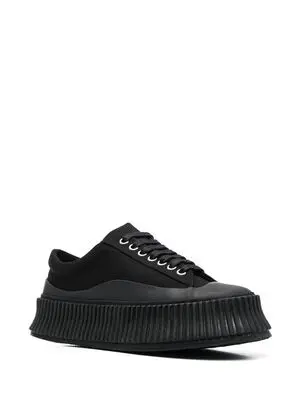 JIL SANDER Low-top Lace-up Sneakers - Black