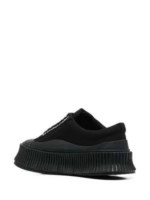 JIL SANDER Low-top Lace-up Sneakers - Black
