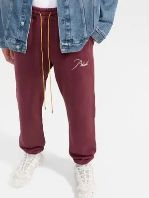 Rhude Logo-embroidered Track Pants - Red
