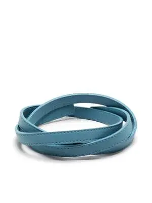 De Grisogono De Grisogono Flat Leather Bracelet Blue