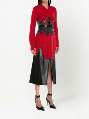 Alexander McQueen Knitted Tunic Jumper