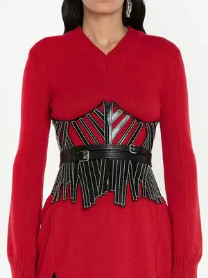 Alexander McQueen Knitted Tunic Jumper