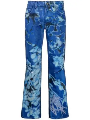 Paula Canovas Del Vas Graphic-print Straight Leg Jeans