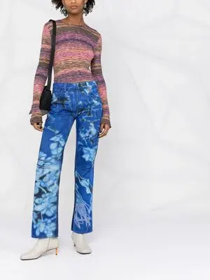 Paula Canovas Del Vas Graphic-print Straight Leg Jeans