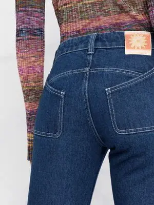 Paula Canovas Del Vas Graphic-print Straight Leg Jeans