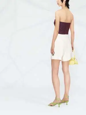 Tory Burch Diamond-stitch Wrapped Bandeau Top