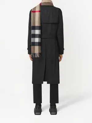 Burberry Checked Cashmere Scarf - Neutrals