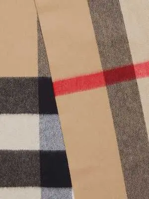 Burberry Checked Cashmere Scarf - Neutrals