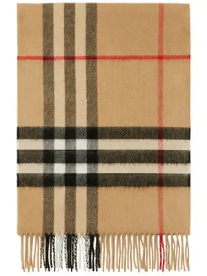 Burberry The Classic Check Cashmere Scarf - Brown