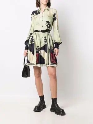 Dsquared2 Graphic-print Shirt Dress