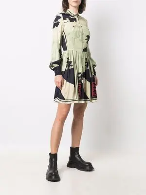 Dsquared2 Graphic-print Shirt Dress