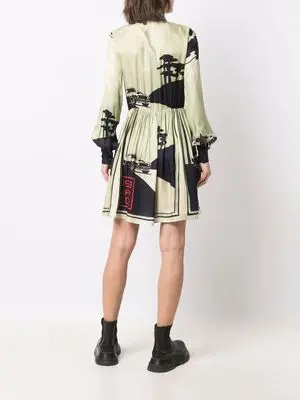 Dsquared2 Graphic-print Shirt Dress