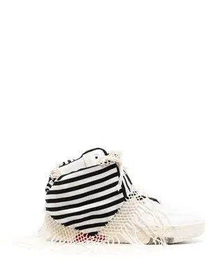 Saint Laurent Smith Bandana-detail High-top Sneakers - White