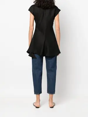 TOTEME Knot Short-sleeve Top