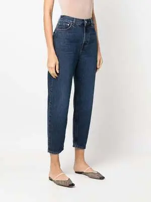 TOTEME High-waisted Tapered Jeans