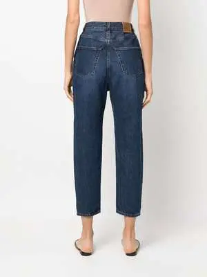 TOTEME High-waisted Tapered Jeans