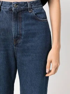 TOTEME High-waisted Tapered Jeans