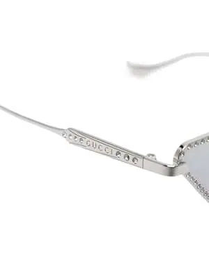 Gucci Embellished Geometric Sunglasses