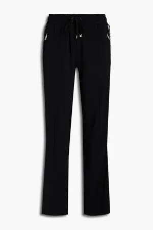 Dolce & Gabbana Stretchcrepe Track Pants - Black
