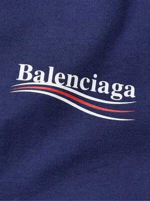 Balenciaga Oversized Logo-print Cotton-jersey T-shirt