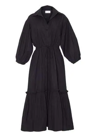 Cara Cara Hutton Shirt Dress - Black