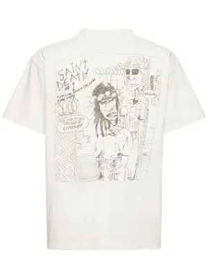 Saint Michael Denim Tears X T-Shirt - White | Editorialist
