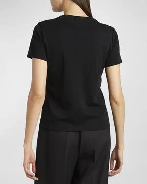 THE ROW Wesler Short-sleeve Top - Black