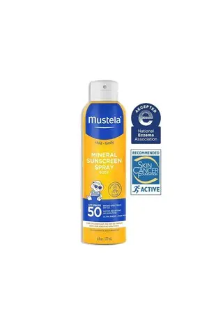 MUSTELA Spf 50 Mineral Sunscreen Spray - Olive