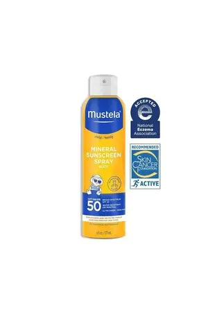 MUSTELA Spf 50 Mineral Sunscreen Spray Red