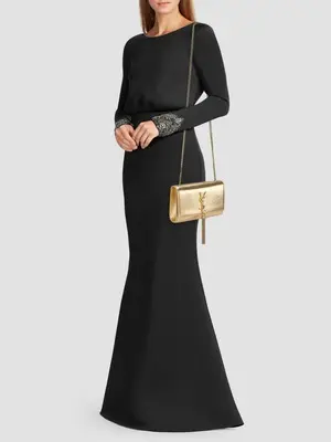 Saint Laurent Kate Metallic Leather Shoulder Bag