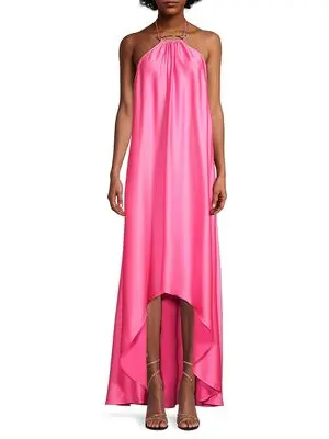 Ramy Brook Jupiter Halter High-low Dress