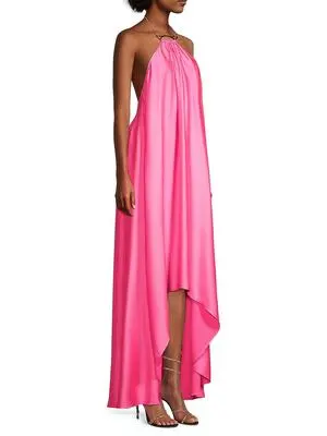 Ramy Brook Jupiter Halter High-low Dress