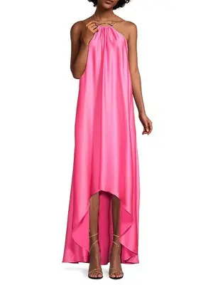 Ramy Brook Jupiter Halter High-low Dress