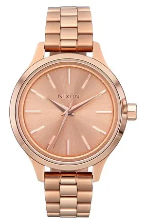 Nixon Optimist Bracelet Watch - All Rose Gold