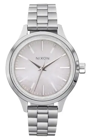 Nixon Nixon Optimist Bracelet Watch Silver / Mother Of Pearl