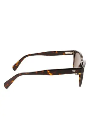 FERRAGAMO Gancini 55mm Rectangular Sunglasses