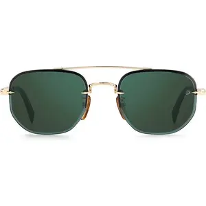 DB EYEWEAR BY DAVID BECKHAM David Beckham Eyewear 53mm Geometric Sunglasses Gold Havana
