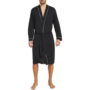 Eberjey William Stretch Tencel® Modal Robe Black/ivory