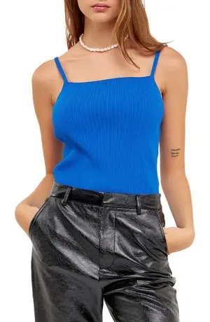 GREY LAB Classic Rib Tank - Blue