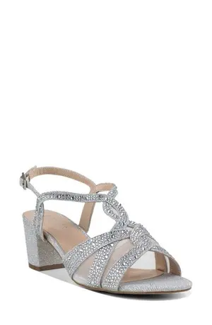 PARADOX LONDON PINK Nadia Block Heel Sandal - Silver