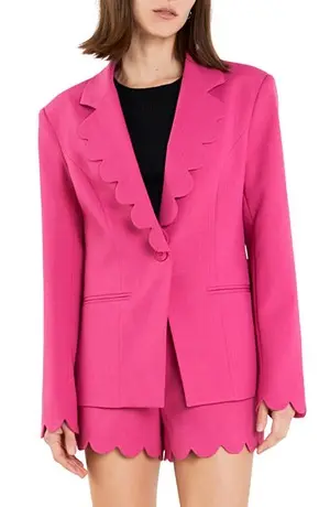 English Factory Single Breasted Blazers For Women